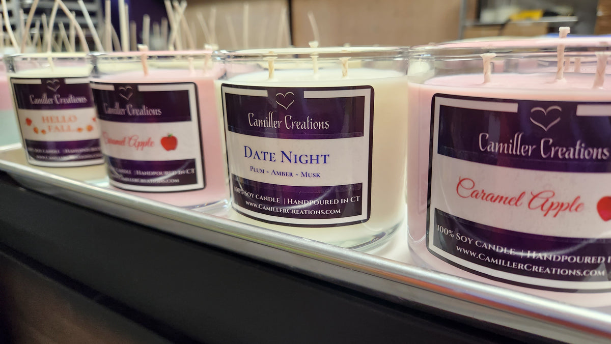3 wick candles – Camiller Creations